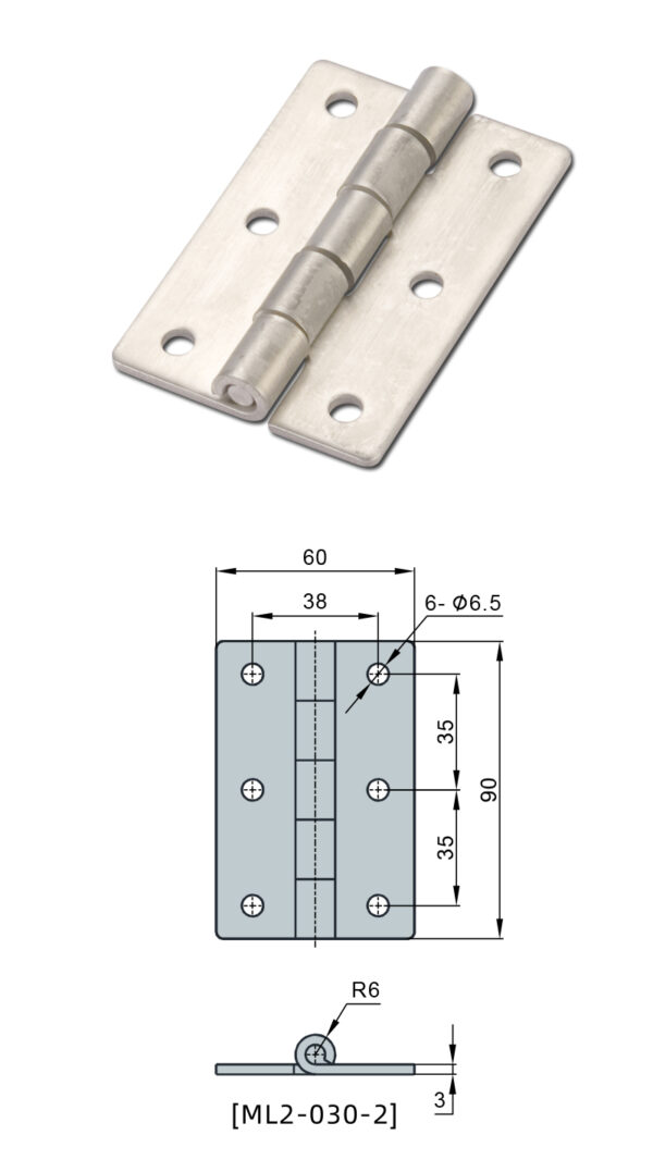 Butt Hinges ML2-030 - China industrial hinges factory