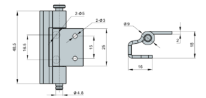7 types of door concealed hinges for electric cabinet