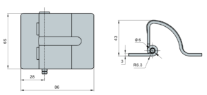 7 types of door concealed hinges for electric cabinet