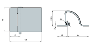 7 types of door concealed hinges for electric cabinet