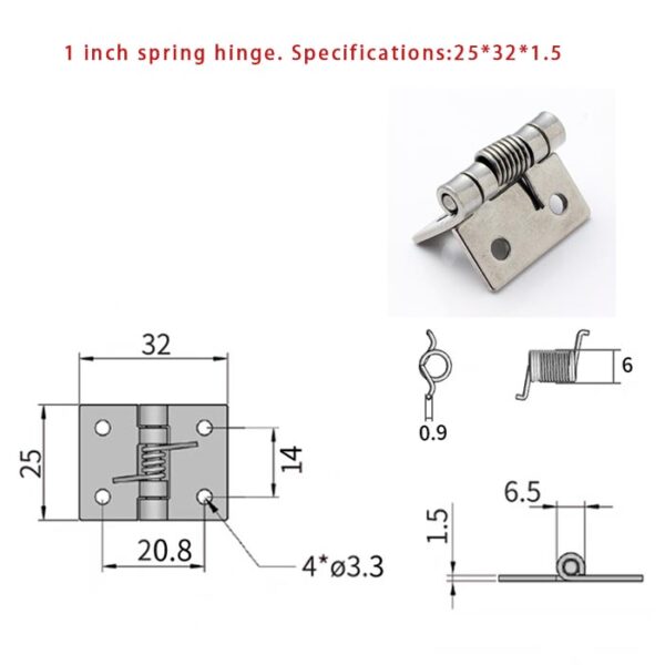 What are stainless steel spring hinges?