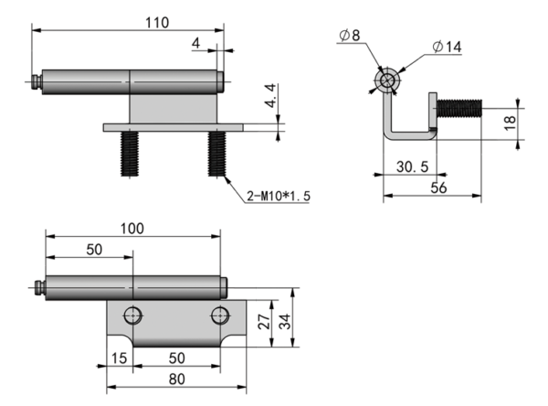 Removable hinges for electrical boxes ML2-056 - China industrial hinges ...