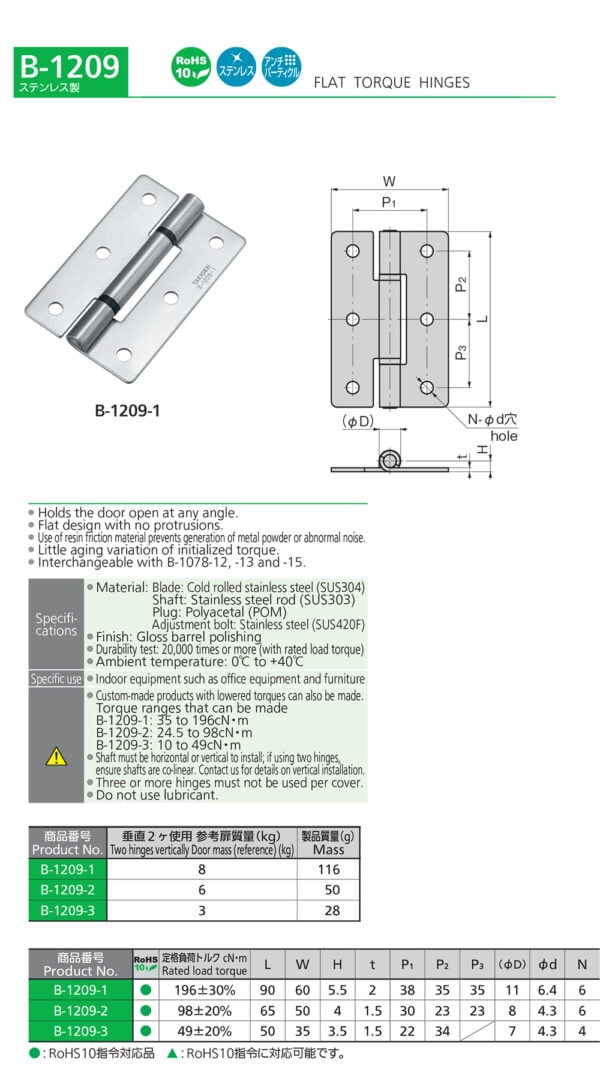 Advanced Flat Torque Hinges for Seamless Door Movement