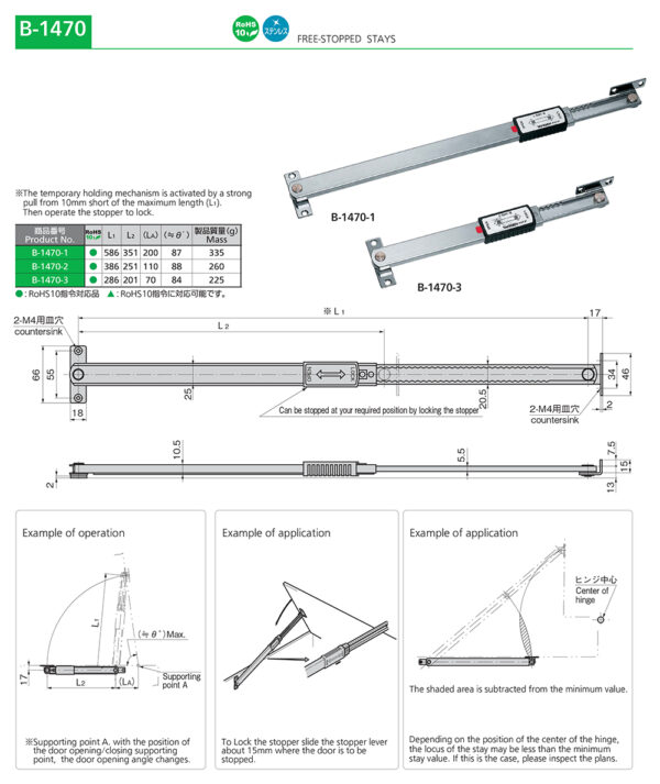 Adjustable Door Stays for Precise Positioning - China industrial hinges ...