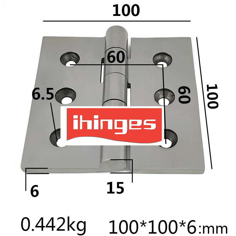 100×100mm 304 Stainless Steel Industrial Hinge ML2-JL106 | Mirror ...