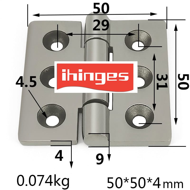 50×50mm 304 Stainless Steel Industrial Hinge ML2-JL104 - China ...