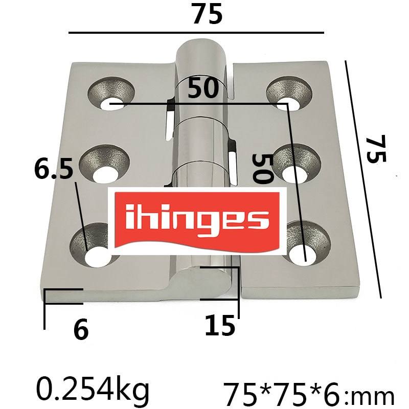 75×75mm 304 Stainless Steel Industrial Hinge ML2-JL105 | Heavy Duty ...