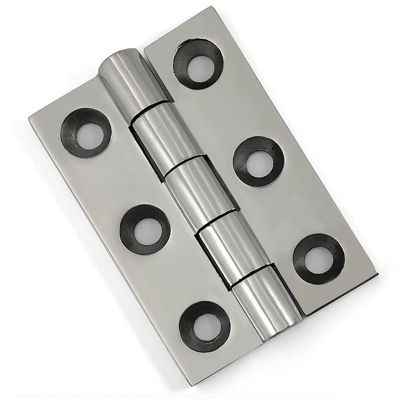 Stainless Steel Hinge 75×50×4.8mm | Compact Flush-Mounted Industrial ...